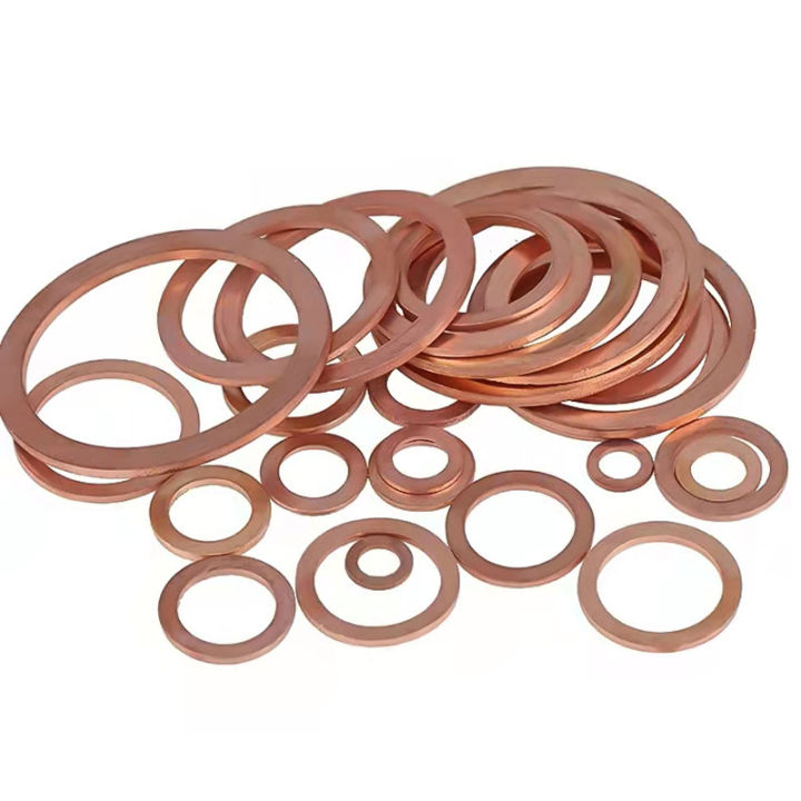 10pcs M5 M6 M8 M10 M12 M14 M16 M18 M20 M22 Solid Copper Washer Shim ...