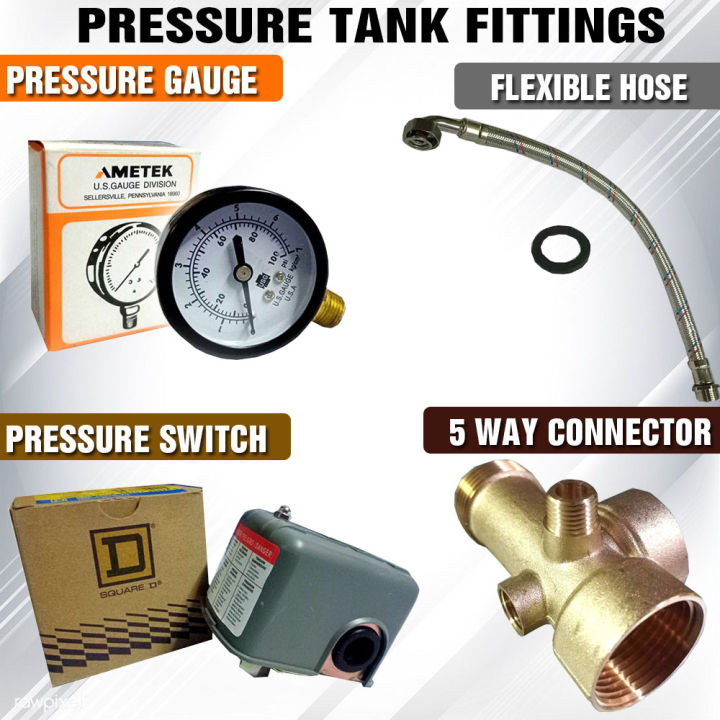 Fittings For Bladder Tank Pressure Gauge,Pressure Switch & Flexible ...