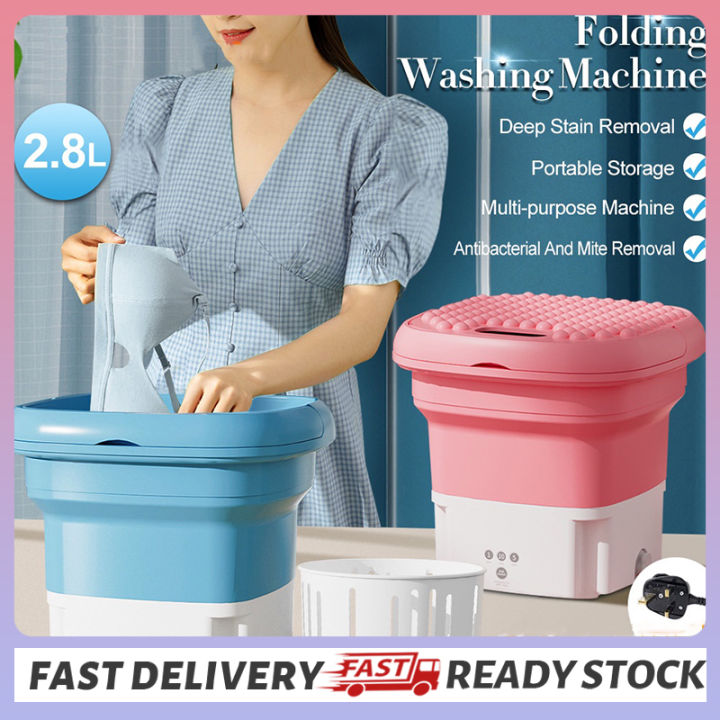 [SG]Mini Folding Portable Washing Machine Electric Touch Button ...