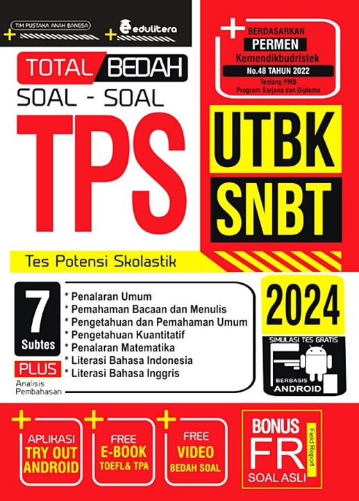 Total Bedah Soal - Soal Tps Utbk Snbt2024 | Lazada Indonesia