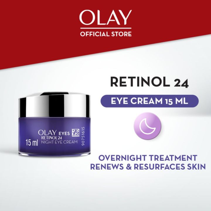 Olay Eyes Retinol24 Anti Aging Night Eye Cream 15 ml Skincare | Lazada ...