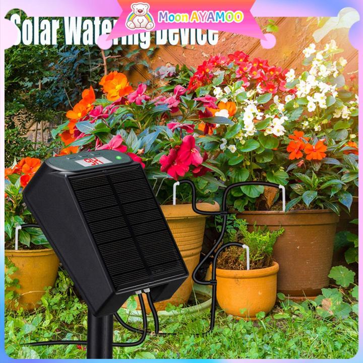 Moon AYAMOO Automatic Plant Waterer Solar Powered Pots Plant Sprinkler ...