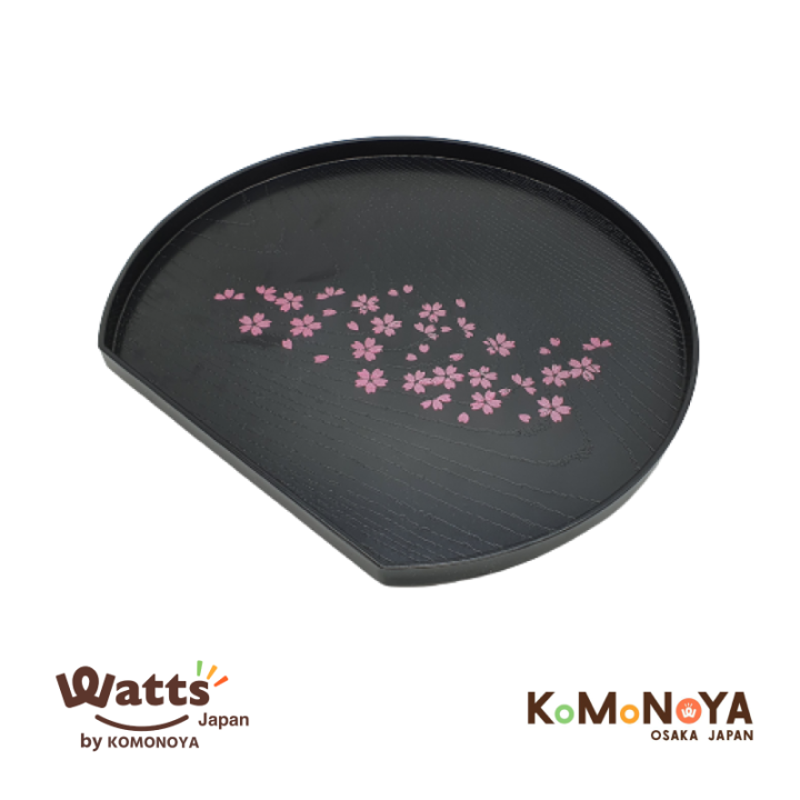 Komonoya ถาดครึ่งวงกลมญี่ปุ่น ลายซากุระ | Lazada.co.th