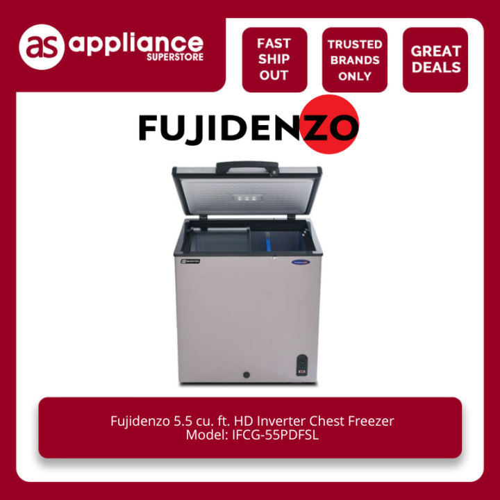 Fujidenzo 5.5 cu. ft. HD Inverter Chest Freezer IFCG-55PDFSL | Lazada PH