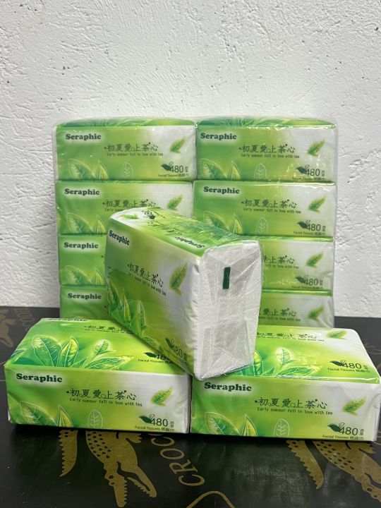 Eco planet COD#【8/10pack 480sheet】Organic green tea Tissue | Lazada PH
