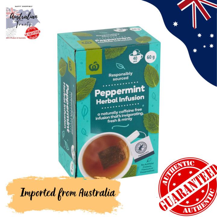 Woolworths Peppermint Herbal Infusion Tea 40 Pack | Lazada PH