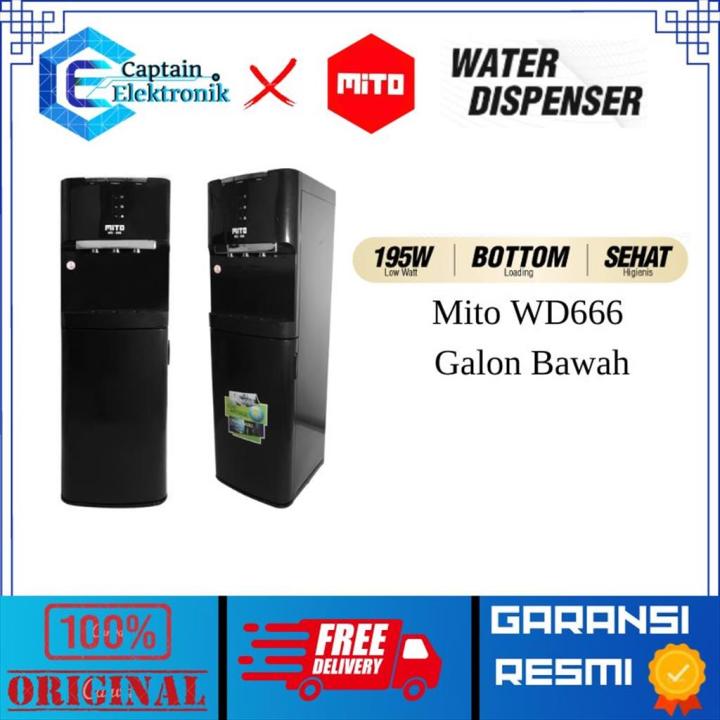 MITO Water dispenser galon bawah MITO MD-666 MD666 ORIGINAL | Lazada ...