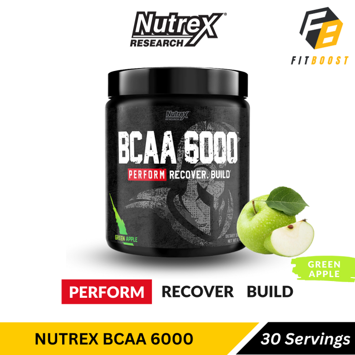 Nutrex Research, BCAA 6000 - Perform, Recovery & Build (30 Servings ...