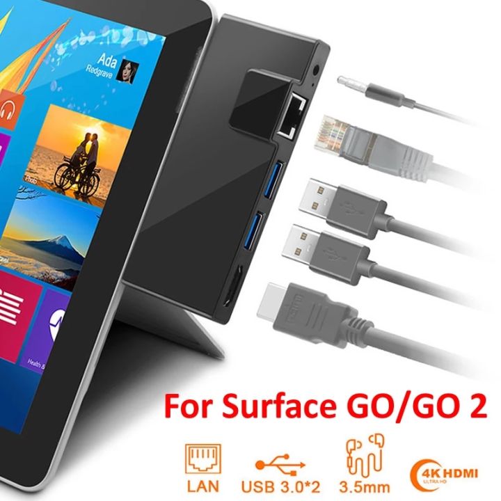 USB C HUB for Microsoft Surface Go/GO 2 USB 3.0 to HDMI RJ45 3.5mm ...
