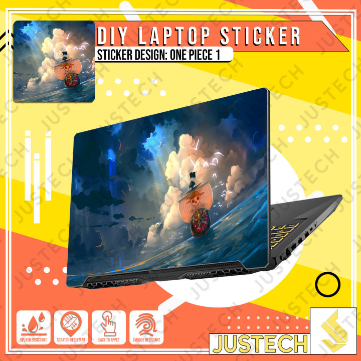 JusTech DIY Laptop Sticker Skin For 14 / 15.6 inch Laptop One Piece ...