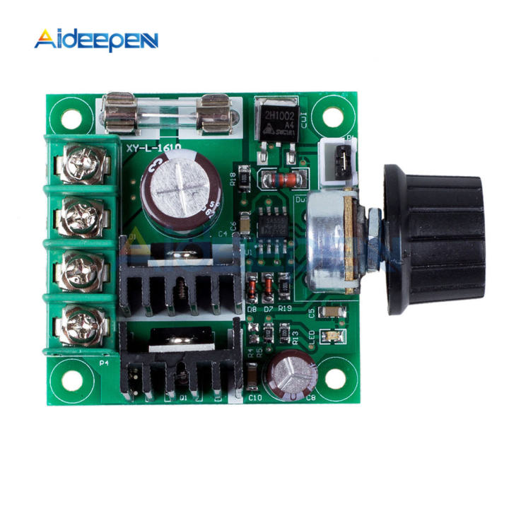 12V-40V 32V 10A Auto Pwm Dc Motor Speed Controller Regulator with Knob Switch Volt Regulator ...