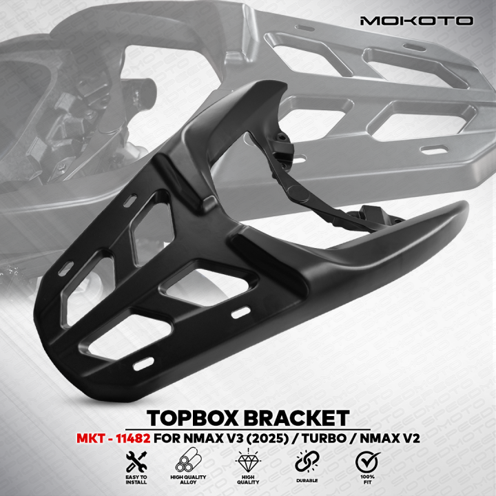 MOKOTO NMAX V3 2025 TURBO NMAX V2 TOP BOX BRACKET / HEAVY DUTY ALLOY ...