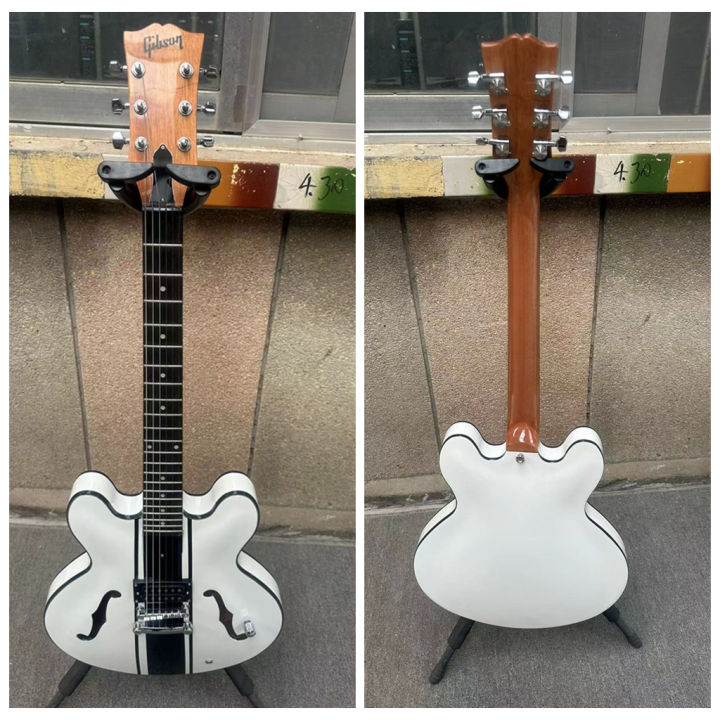 Gibson ES 333 Semi-hollow Body White Body Black Edge 22 Frets Electric ...