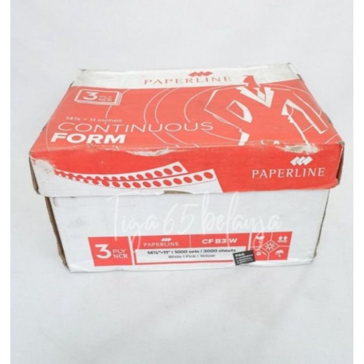 CONTINUOUS FORM 3 ply | Kertas Komputer Paperline 14 7/8 x 11 CF B3 W ...