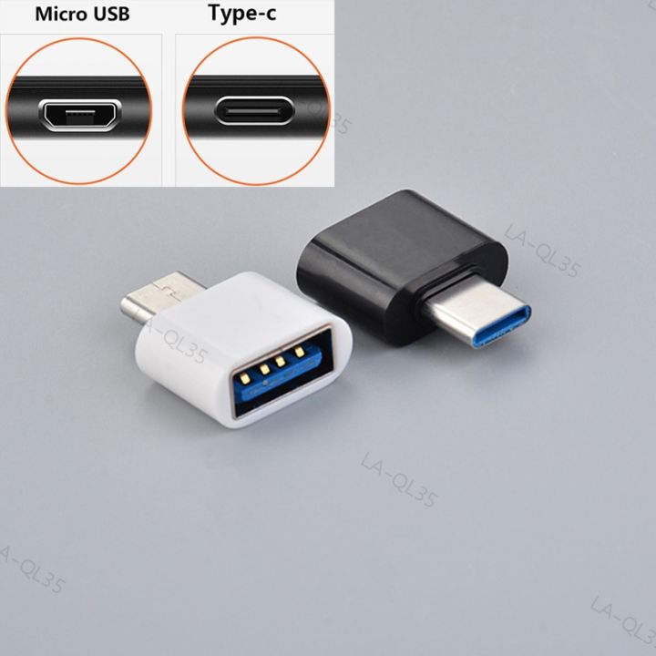 QL35LA Type-C Micro-USB to USB2.0 Connector Adapter Universal USB Type ...