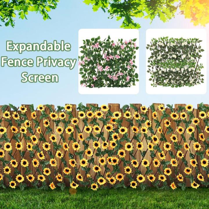 Artificial Leaf Fence Artificial Leaf Fence Expandable Faux Leaf ...