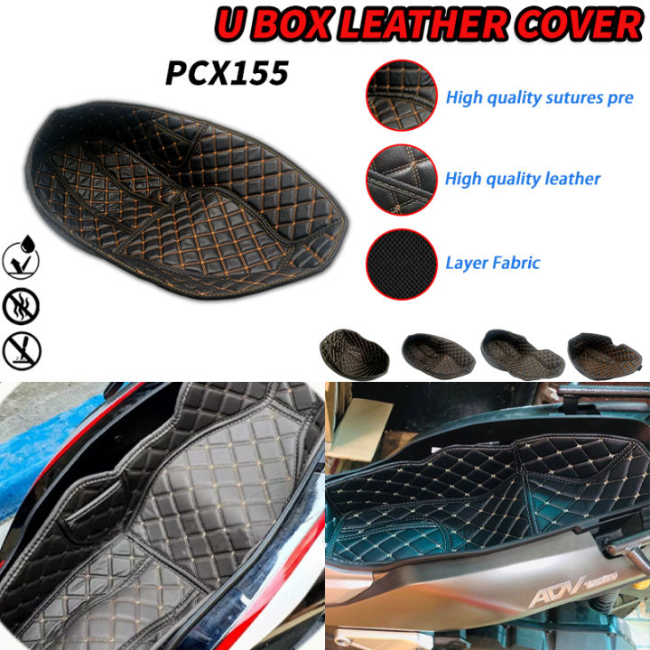 Pinph U Box Leather Cover For Nmax V2 YAAMAHA Aerox 155 HONDA ADV 150 ...