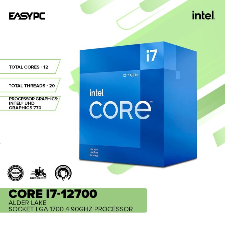 EasyPC | Intel Core i7-12700 / i7-12700 MPK / i7-12700F / i7-12700 TTP Alder Lake Socket LGA ...