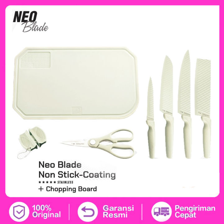 STEIN COOKWARE NEO BLADE WHITE PISAU SET + TALENAN SET PREMIUM | Lazada ...