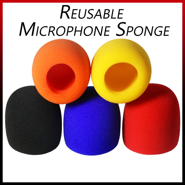 Microphone Cover Mic Sponge Foam Anti Noise Voice Wind Sound ...