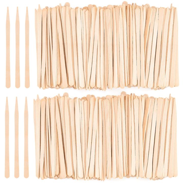 1200-Pcs Eyebrow Wax Sticks for Hair Removal, Small Wooden Waxing ...