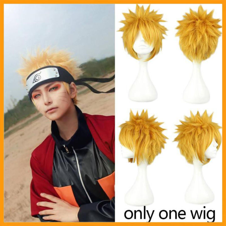 Uzumaki Naruto wig for men for kids Naruto Cosplay Anime Halloween ...
