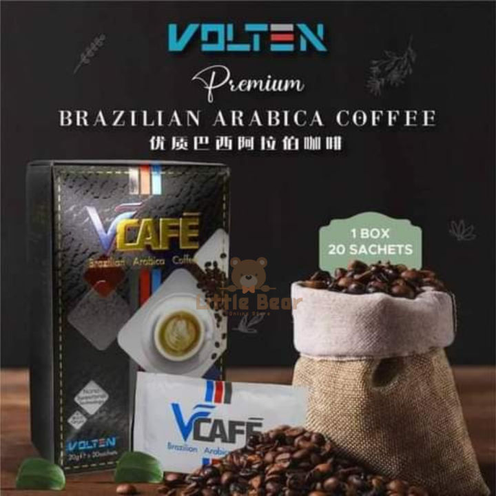 ☃READY STOCK VOLTEN Vcafe Brazilian Arabica Coffee Kopi Vcafe 黑姜咖啡 (20 ...
