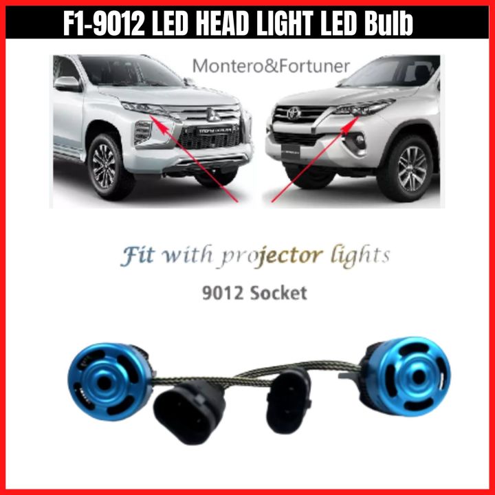F1-9012 LED HEAD LIGHT LED Bulb Perfect Fit for Fortuner and Montero ...