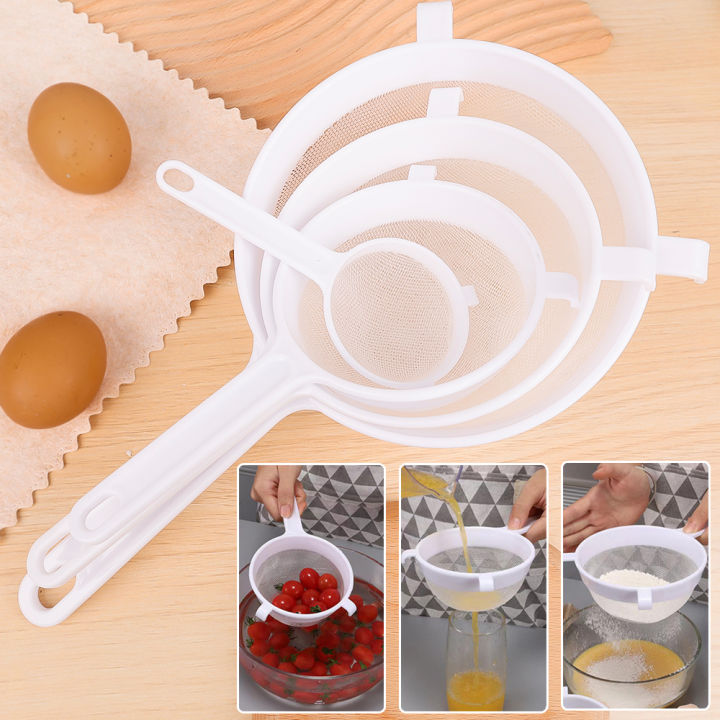 Plastic Filter Kitchen Handheld Reusable Screen Mesh Tea Leaf Strainer ...