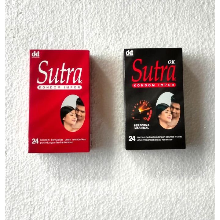 Kondom SUTRA Condom Isi 24 pcs | Classic Merah | Gerigi Biru | OK Hitam ...