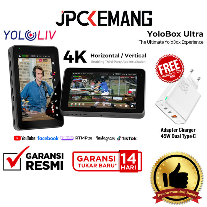 YoloLiv YOLOBOX ULTRA Live Streaming Portable Monitor Yolo Liv JPC KEMANG GARANSI RESMI | Lazada ...