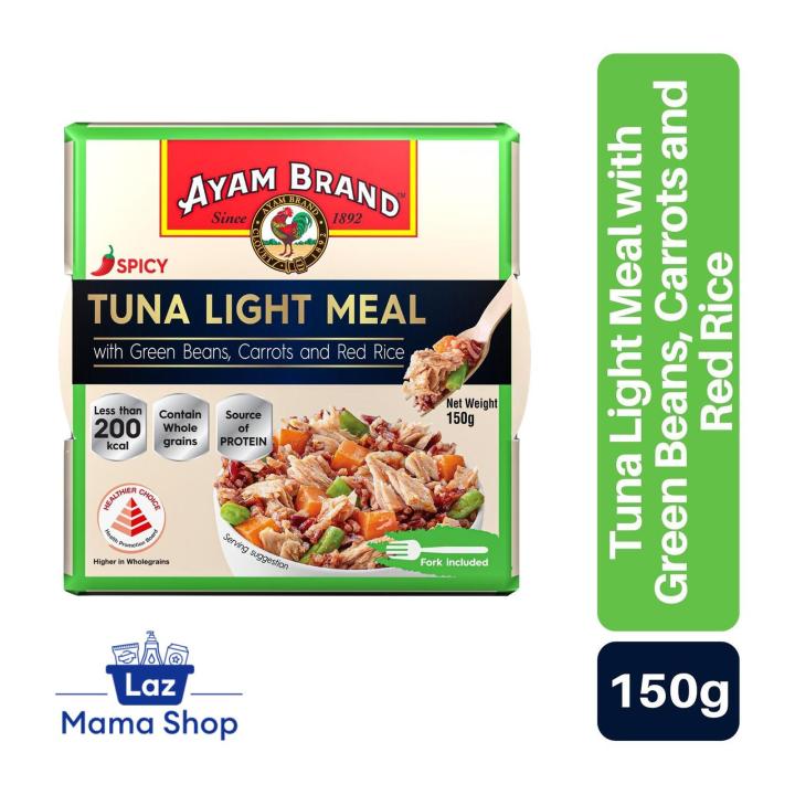 Ayam Brand Tuna Light Meal With Green Beans Carrots And Red Rice (Laz ...