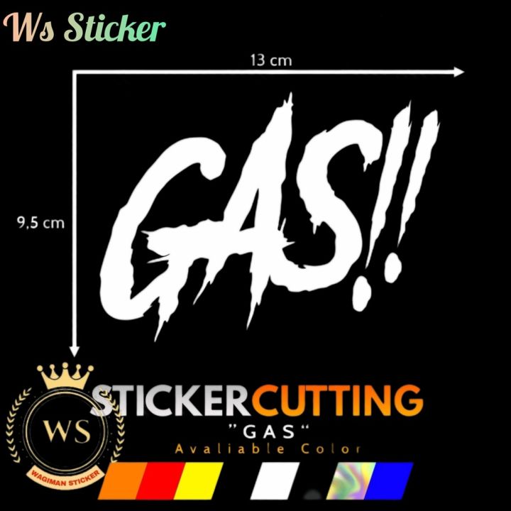 STIKER CUTTING VIRAL GAS STICKER HITS GAS | Lazada Indonesia