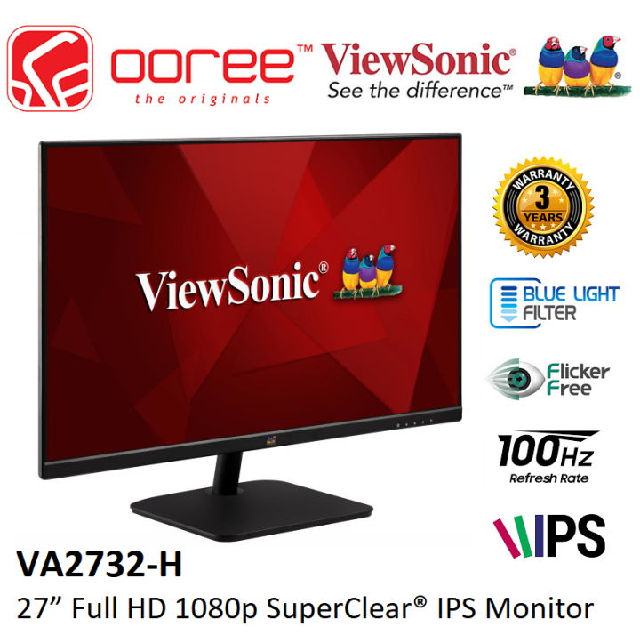 VIEWSONIC 27” VA2732-H (100Hz, 1MS) / VA2762-4K (60Hz, 4MS) LED ...