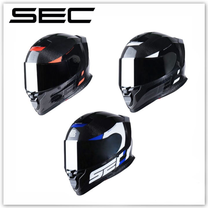 Sec Destiny Carbon Full-Face Helmet (S-XL) | Lazada PH