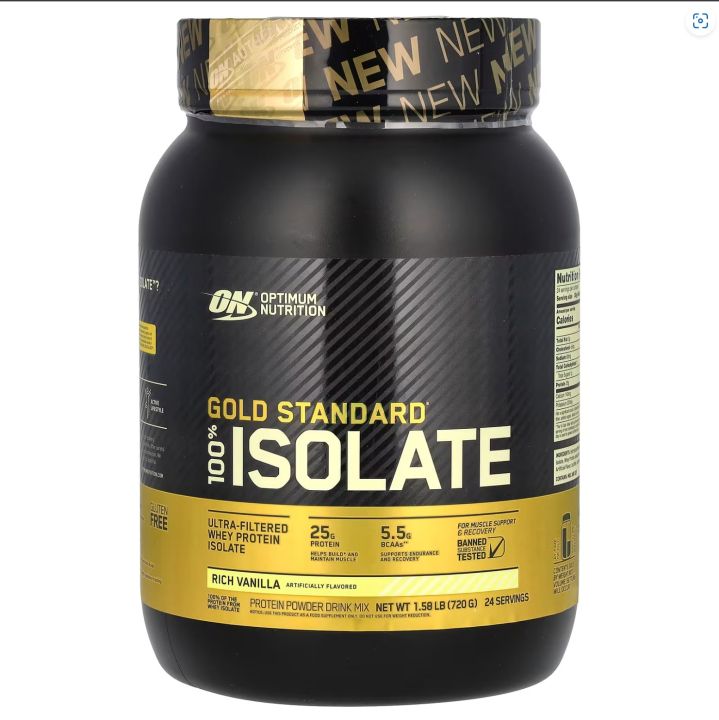 Optimum Nutrition 100% Whey Gold Standard Isolate Rich Vanilla 720G | Lazada PH