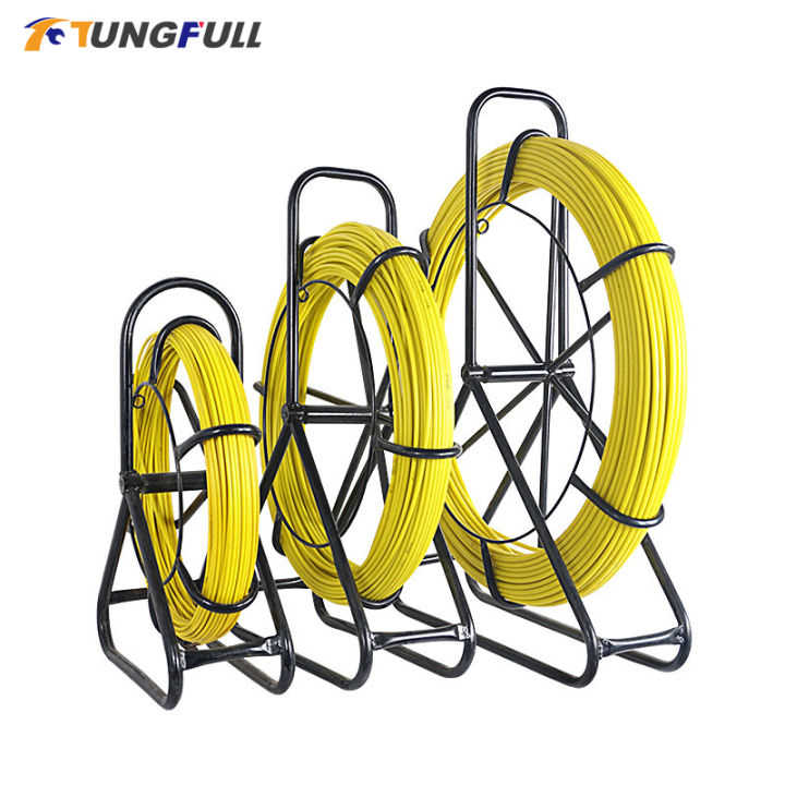 【Chat-support】 8mm X100m Device Fiberglass Duct Rodder Cable Puller ...