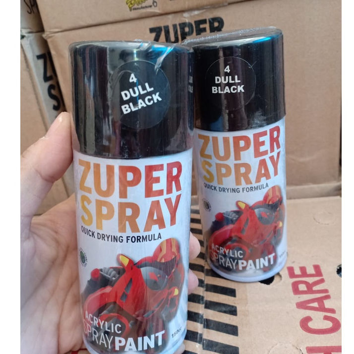 Pilok Pilox Zuper Spray Paint Warna P4 Dull Black / Hitam Dop / Hitam ...