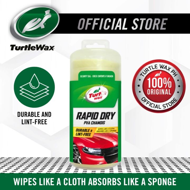 Turtle Wax Microfiber Rapid Dry PVA Chamois Durable & Lint-Free TWA124 ...