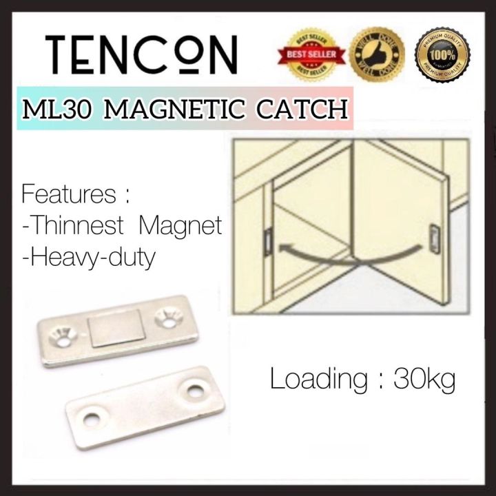 30Kg Strong Magnetic Door Closer Cabinet Catch Latch Closer lock for ...