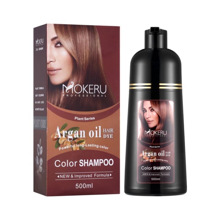 MOKERU Maginot ARGAN OIL hair dye color shampoo A Glycerol Hair Dye in ...