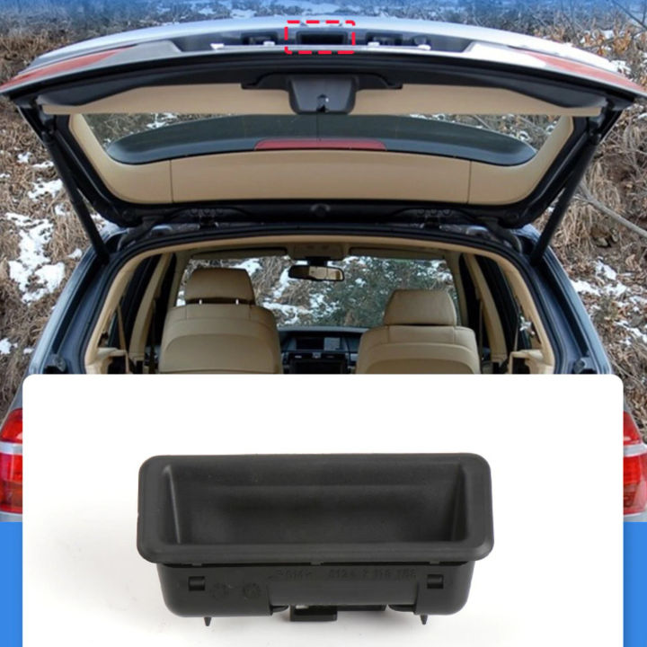 สำหรับ BMW E90 E70 E71 E84รถด้านหลังประตูสวิทช์ Trunk Handle Boot ฝาปิด ...