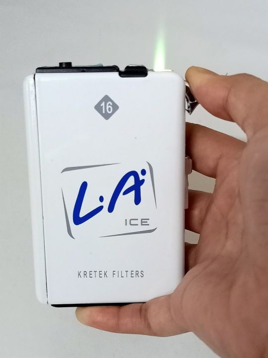 Kotak Rokok + Korek Api Logo LA Ice Biru Rokok Mild 3454.3 / Kotak Roko ...