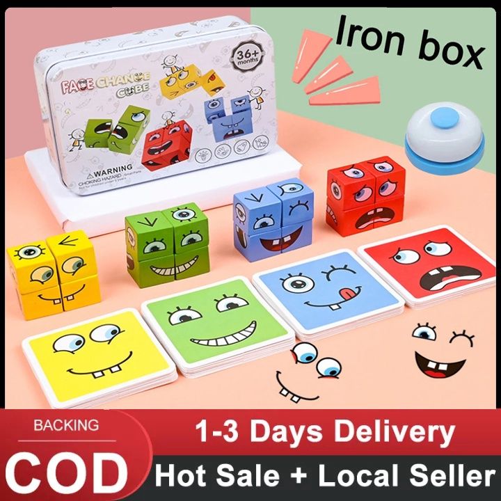 Expression Puzzle Building Blocks Toy puzzle for Kid Changing Rubik ... Expression Puzzle Building Blocks Toy puzzle for Kid Changing Rubik ...