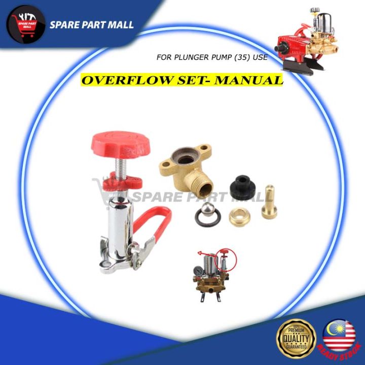 PLUNGER PUMP (35): OVERFLOW SET- MANUAL / PRESSURE CONTROL VALVE SEAT ...