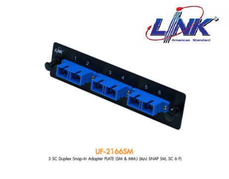 UF-2166SM SC DUPLEX SNAP-IN ADAPTER PLATE (SM SC - 6 core) | Lazada.co.th
