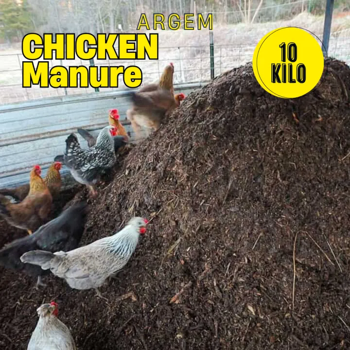 ARGEM 10kg Dried Chicken Manure with Ipa or Rice Hull Organic ...
