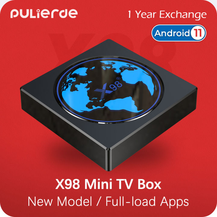 【Pre-install Apps】New X98 Mini 4GB 64GB Android Box S905W2 Android 11 ...