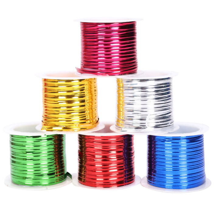 100Yards/roll Candy color Twist Tie Wire Gift Packaging Rope Wire For ...