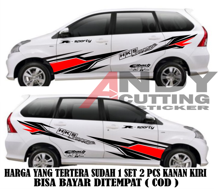 Cutting sticker stripping avanza xenia mobil rush terios sporty ...